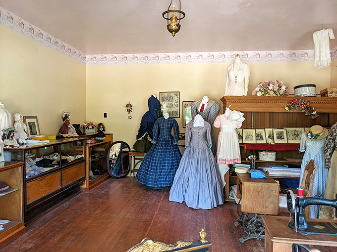 Victorian fashion on display&mdash;when "breathable fabrics" meant you only passed out from heat twice a day instead of hourly in the Arizona summer.