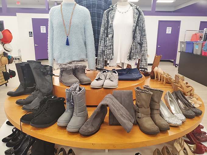 Footwear fantasies arranged in circular splendor. Those boots weren't made just for walking&mdash;they were made for walking right into your closet!