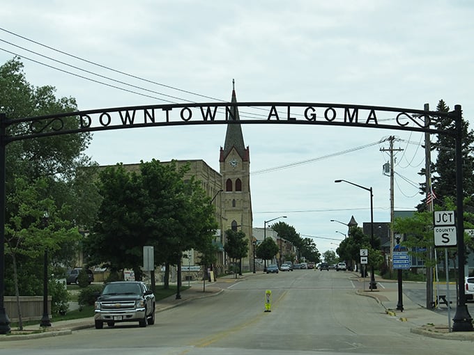 Algoma welcomes visitors with a classic arch announcing you've arrived somewhere special, somewhere authentic.