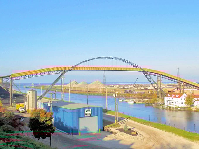 Ashtabula's iconic bridge spans the harbor where Lake Erie meets affordable lakeside living.