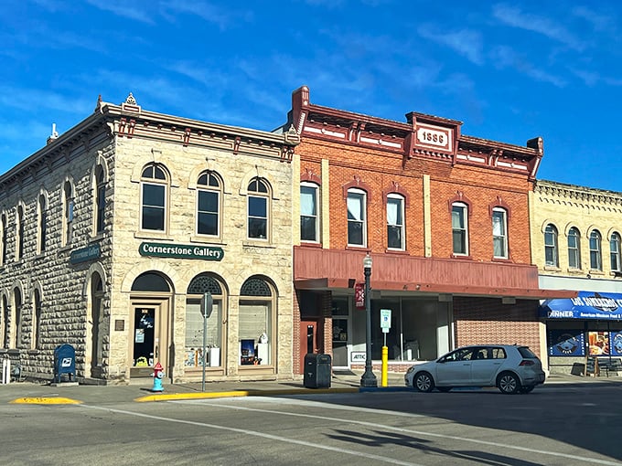 Baraboo's limestone and brick buildings whisper stories from 1886, while offering modern living at yesterday's prices.