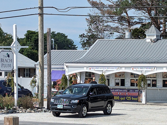 Beach Plum's North Hampton location offers seafood simplicity with its walk-up windows and casual roadside charm.