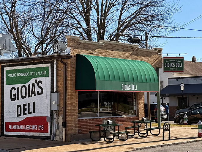 Gioia's Deli's iconic green awning has been sheltering sandwich seekers since 1918. A St. Louis landmark that's worth every bite.