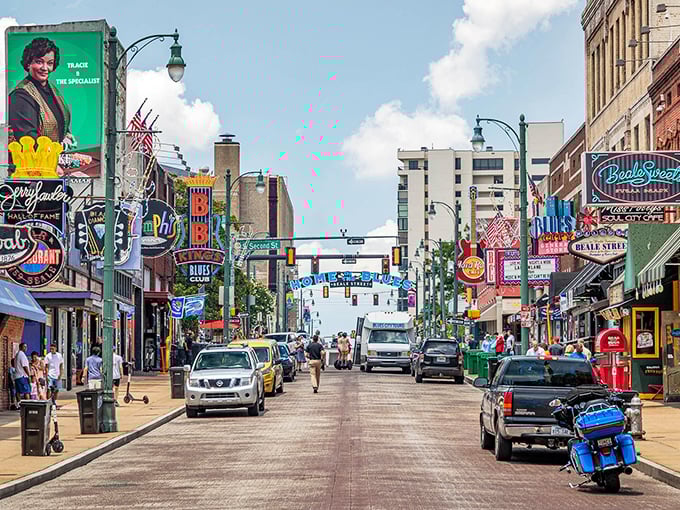 Beyond Beale Street's famous neon, Memphis hides affordable neighborhoods where music history whispers through lively streets.