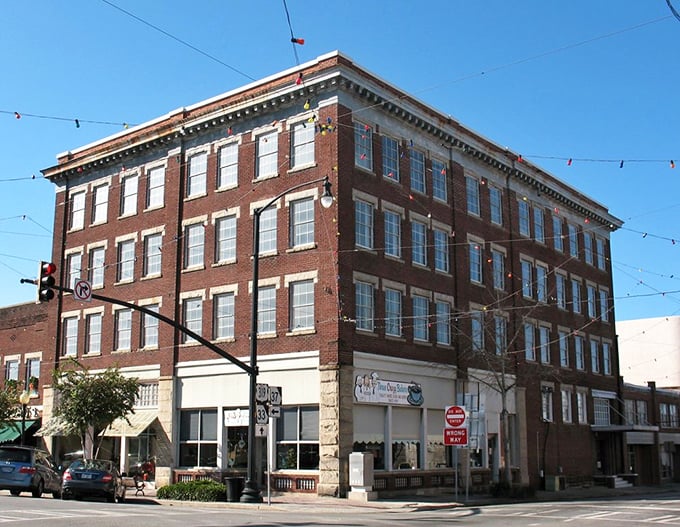 Moultrie's historic theater marquee promises entertainment without breaking the bank. Small-town ticket prices mean your Social Security check covers more fun!