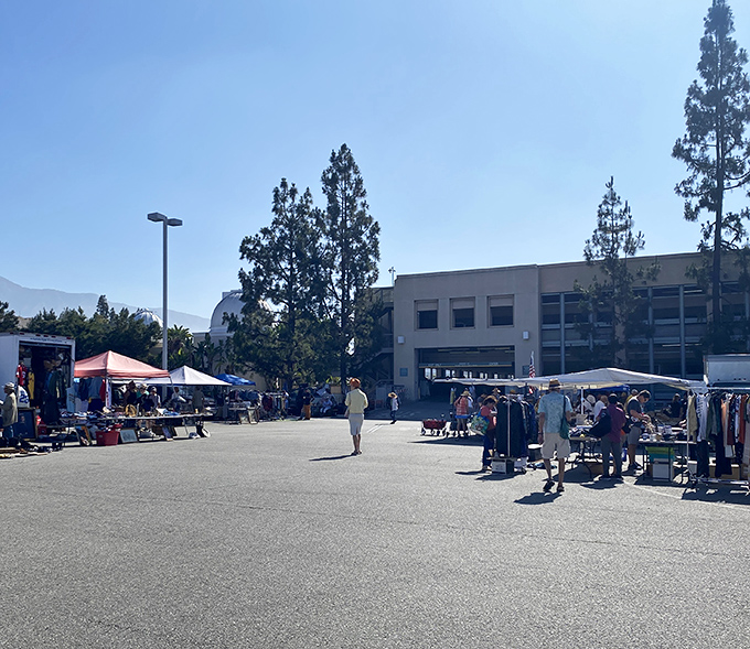 Campus turned treasure trove! PCC Flea Market offers a more relaxed alternative to Pasadena's famous Rose Bowl extravaganza.