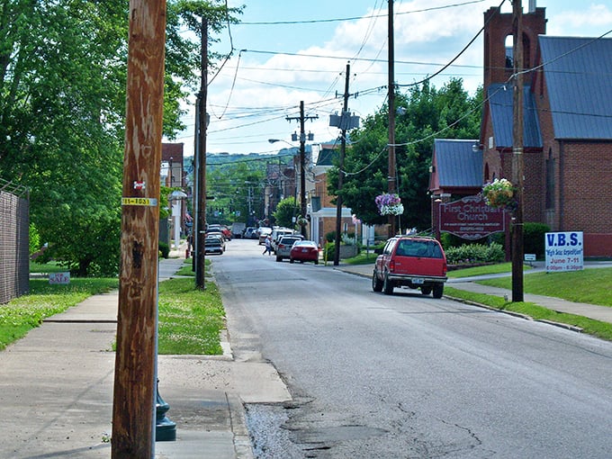 Church steeples and tree-lined streets create the perfect backdrop for Sunday afternoon strolls.