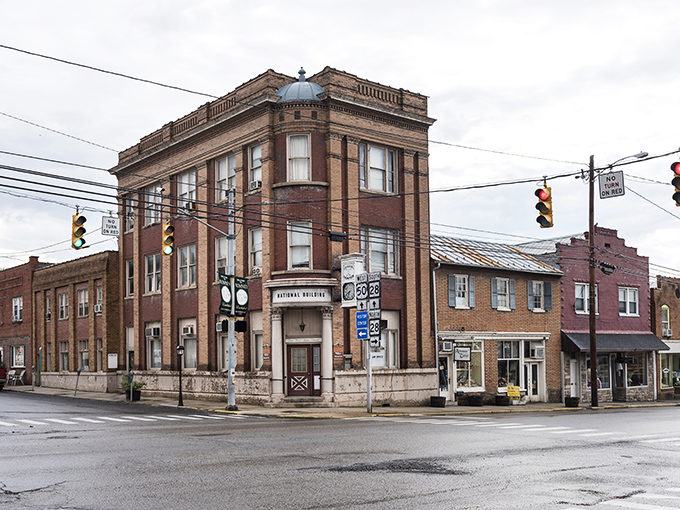 Romney's quiet main street reveals its status as West Virginia's oldest town, where historic buildings have witnessed centuries of small-town life.
