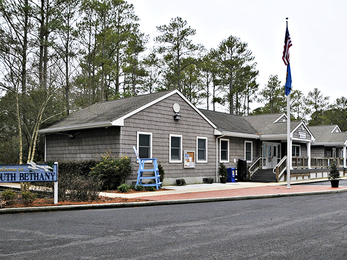 South Bethany's town hall might look modest, but it's where beach dreams and community schemes come together under one shingled roof.