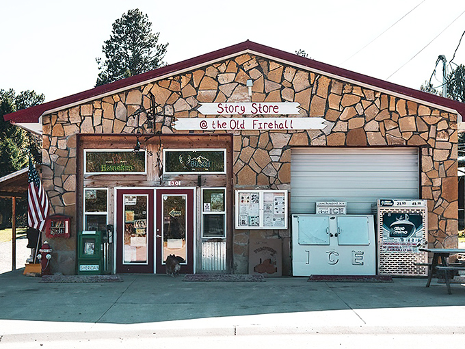 Story's charming old firehouse has found new life as a community store, where locals gather for essentials and conversation.