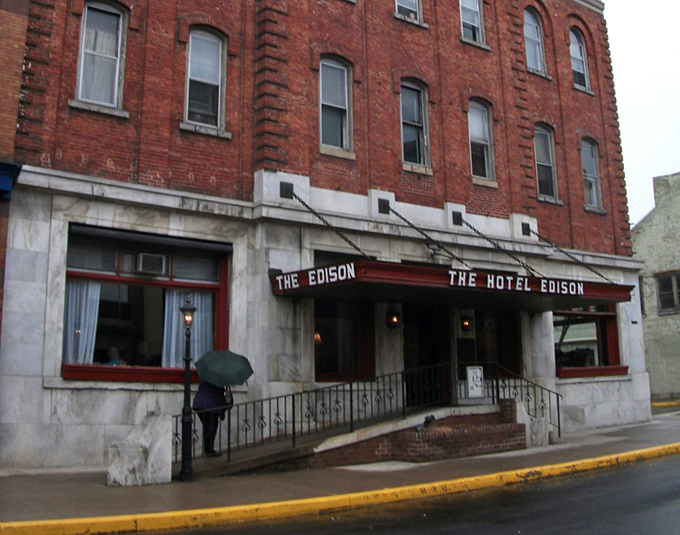 Sunbury's historic Edison Hotel stands as a brick-and-mortar reminder that the best ideas&mdash;like walkable towns&mdash;never go out of style.