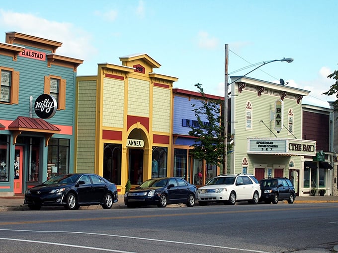 Suttons Bay's colorful downtown invites visitors to slow down and discover shops where "browsing" is still encouraged.