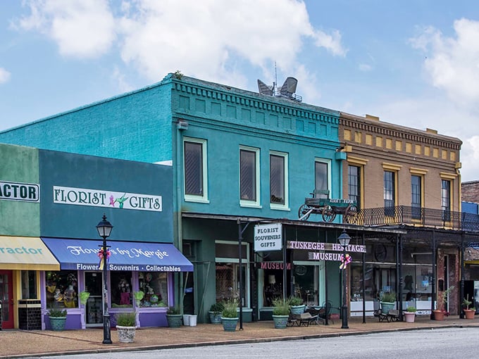 Colorful facades brighten the historic downtown where shops and galleries invite you to browse and dream all day.