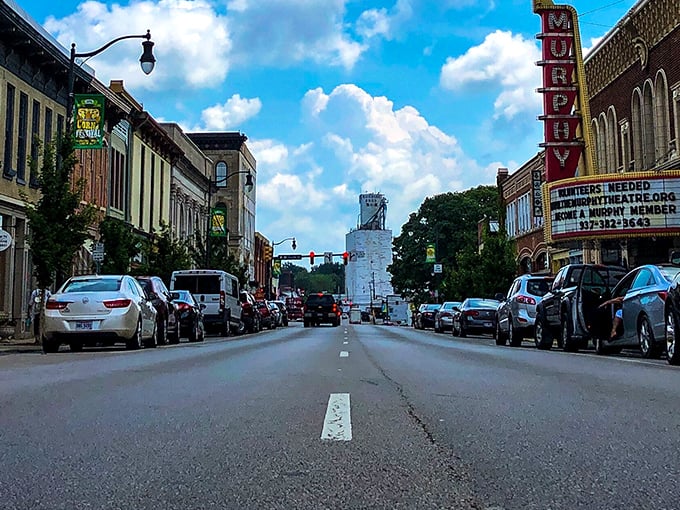 Wilmington's grand buildings frame streets where neighbors still wave and "social networking" happens face-to-face at the local diner.