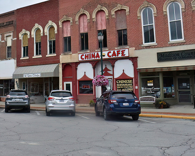 Winterset's historic downtown square features classic architecture and small-town prices that would make John Wayne proud of his birthplace.