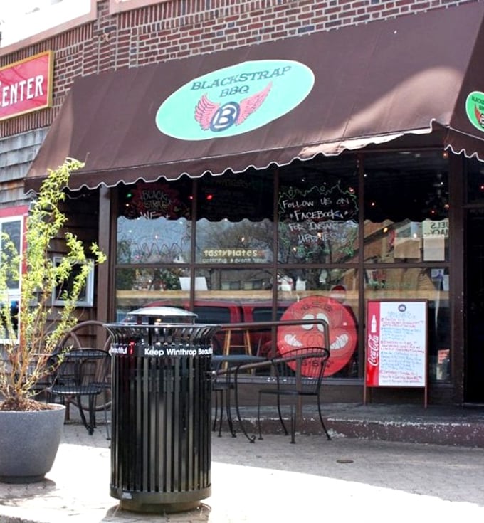 Unassuming storefront hides Winthrop's BBQ treasure &ndash; where smoky ribs and local charm await hungry visitors.