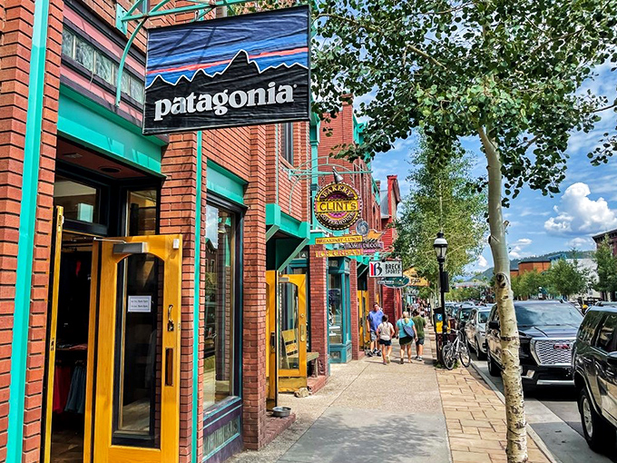 The colorful storefronts of Breckenridge welcome visitors with the same mountain hospitality they've offered since the 1860s gold rush days.