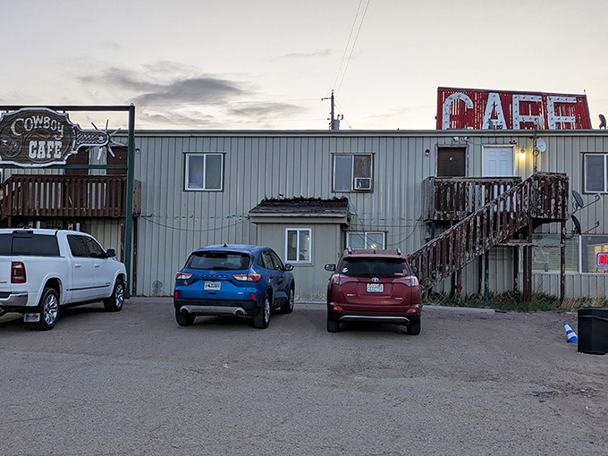 This rustic establishment looks like it could feed hungry ranch hands or weary travelers with equal satisfaction.