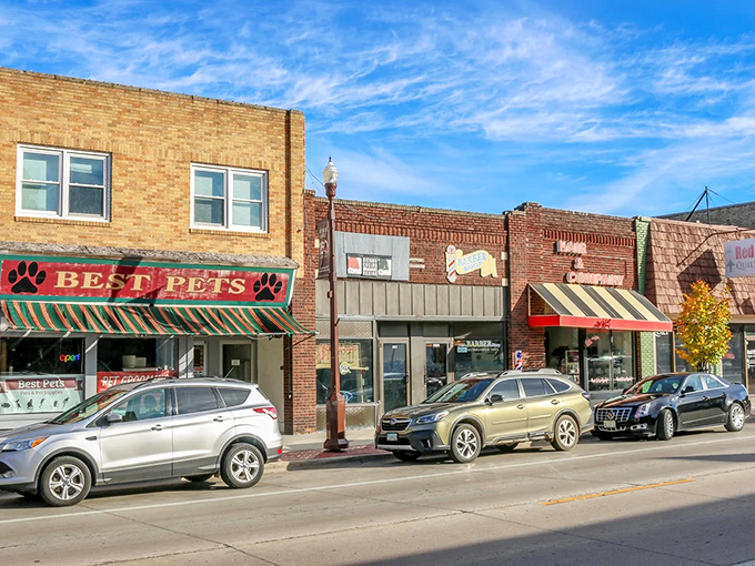 The heart of Detroit Lakes features classic small-town architecture and blue-sky beauty. No skyscrapers needed to create a perfect downtown skyline.