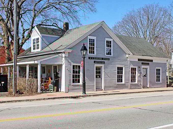 This classic New England general store represents Glocester's authentic village atmosphere where neighbors gather and community connections still matter today.