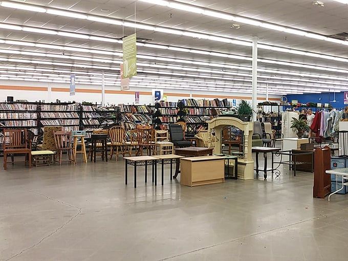 Books and beyond! Goodwill's well-organized media section is a bibliophile's dream at prices that make building a library possible.