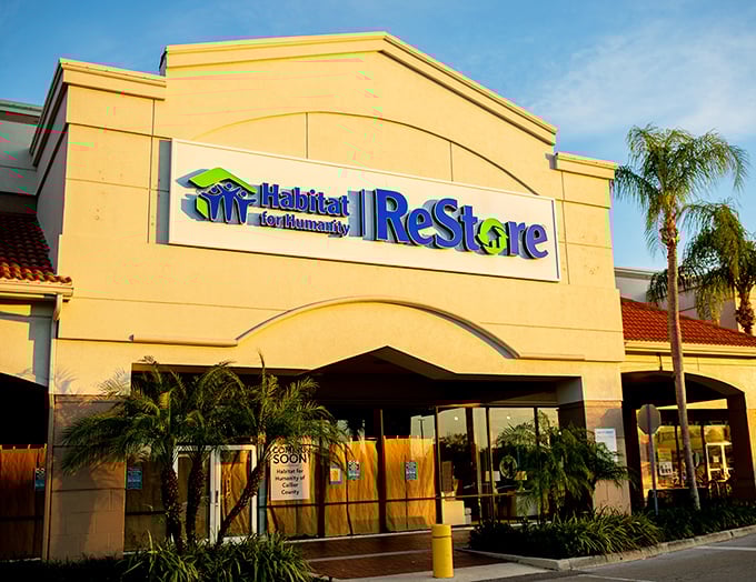 Palm trees and designer donations – this ReStore elevates thrift shopping to an art form!