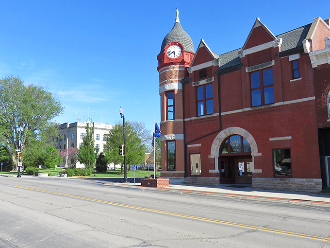 Downtown Hiawatha—where the brick streets have more personality than most reality TV stars. History you can literally walk on!