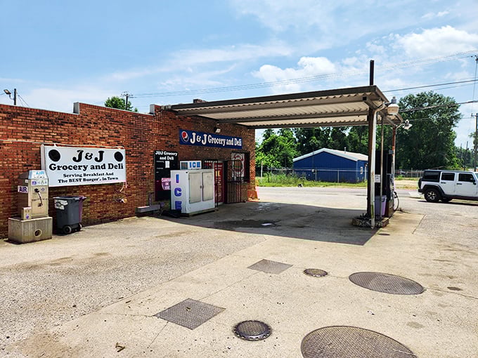 Where gas station meets gourmet - J&J Grocery's claim of "The BEST Burger in Town" isn't highway robbery, it's honest advertising.