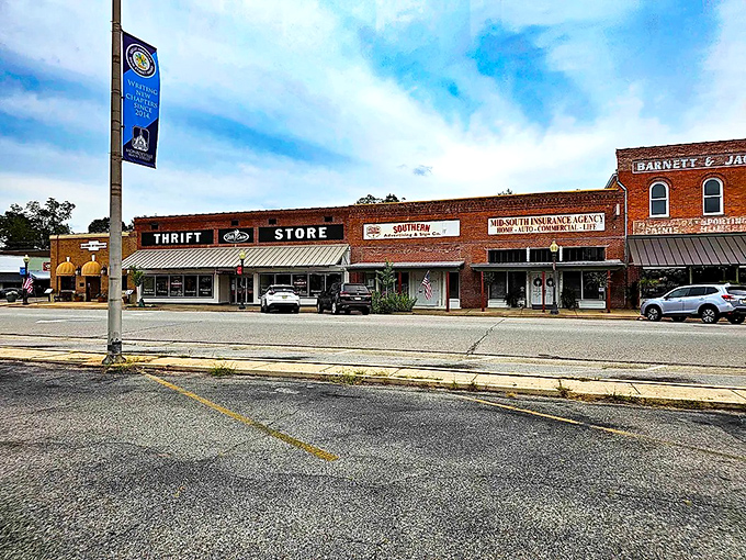 The Barnett & Jackson building stands as a testament to Monroeville's enduring small-town character and affordability.