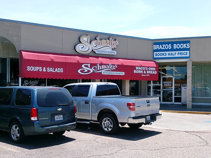 Sometimes the best things hide in plain sight &ndash; Schmaltz's unassuming storefront has been Waco's sandwich secret since 1975.
