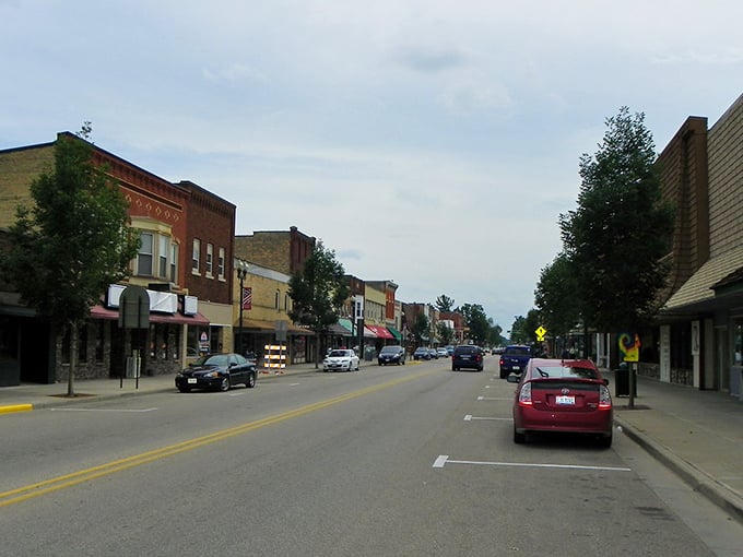 Shawano's tree-lined downtown invites leisurely strolls past local businesses where your retirement budget stretches comfortably.