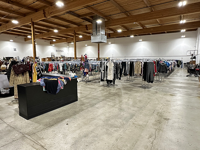 A wonderland of well-organized clothing and housewares awaits. The thrill of the hunt meets the satisfaction of supporting a good cause.
