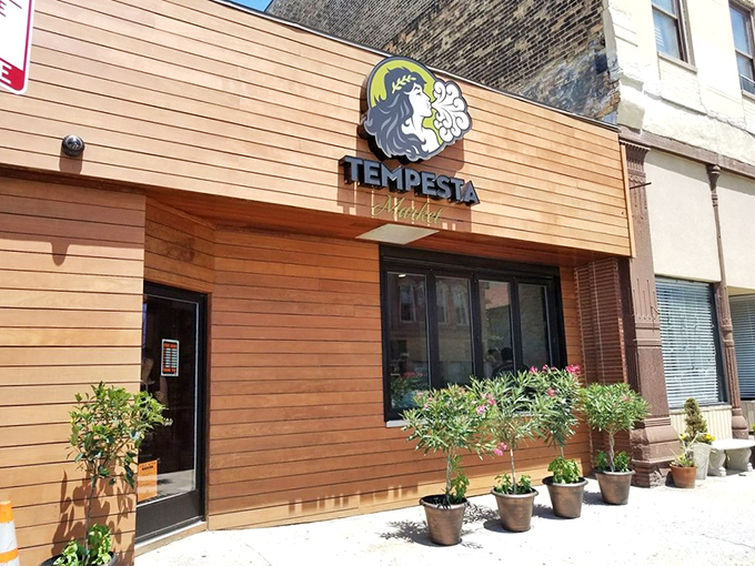 Modern deli with old-soul flavors. The plants outside hint at the fresh approach to traditional Italian goodness inside.