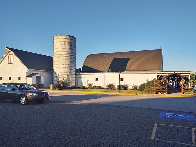 This isn't just any barn&mdash;it's a cathedral of comfort food where the silo stands sentinel over generations of family recipes.