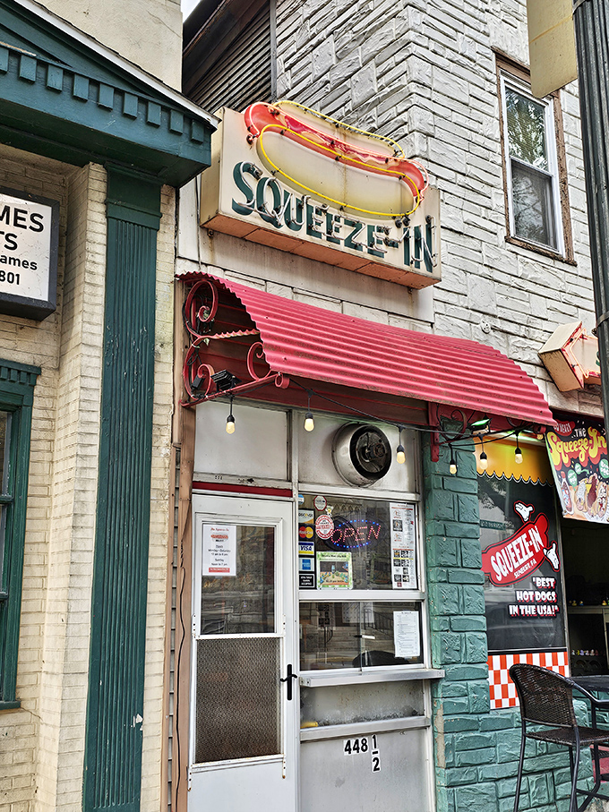 That glowing hot dog sign isn't just decoration &ndash; it's a beacon of hope for anyone craving the perfect dog in Sunbury.