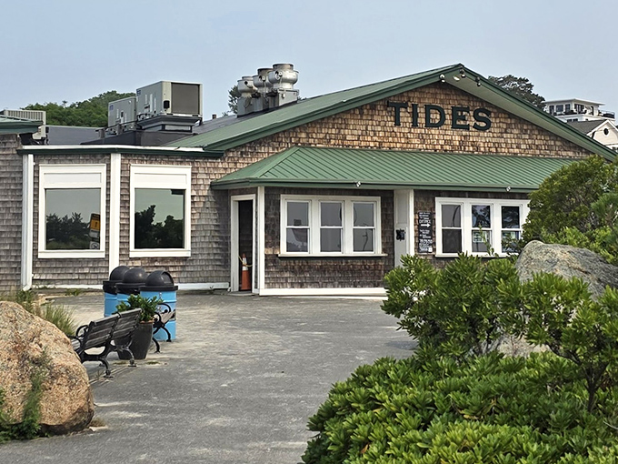 Weathered wood and ocean views&mdash;Tides embodies coastal dining perfection. Just add lobster and happiness follows!