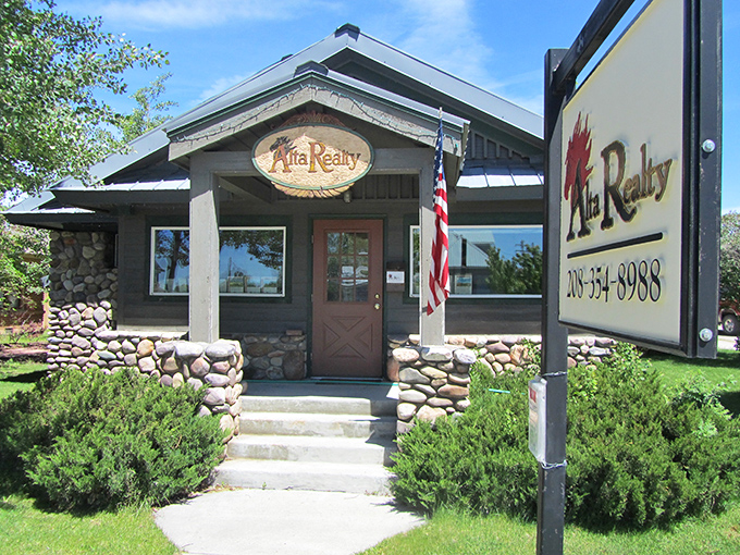 Alta Realty's stone-and-timber office looks like it could withstand both winter storms and the temptation of cookie-cutter design.