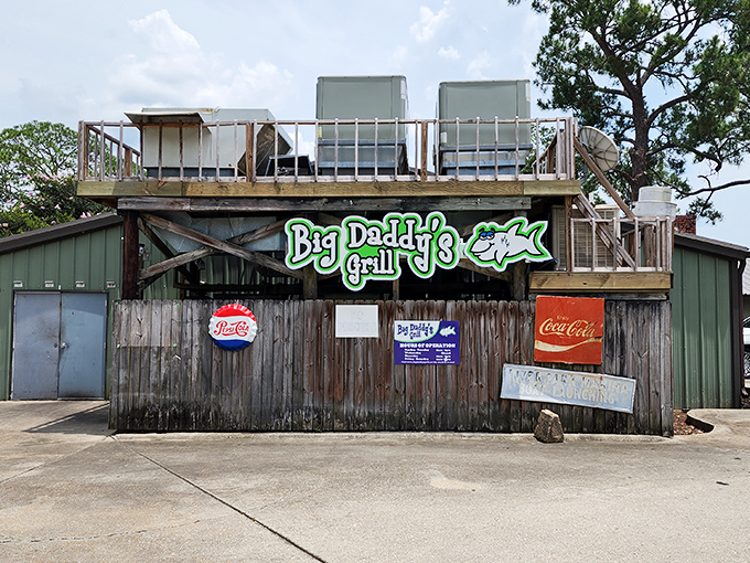 Big Daddy's Grill embodies that perfect balance of "should we really eat here?" and "this might be the best meal of our lives."