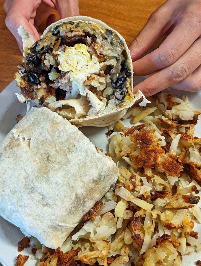 The breakfast burrito &ndash; where Montana meets the Southwest in a tortilla-wrapped package of eggs, beans, and hash browns that could fuel a day of mountain adventures.