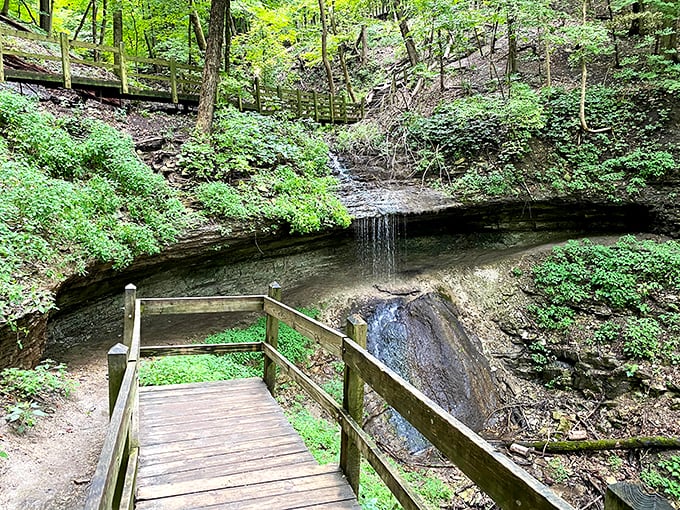 Bridal Veil Falls offers a moment of zen amid lush greenery. Nature's version of a spa day is just a short hike away.