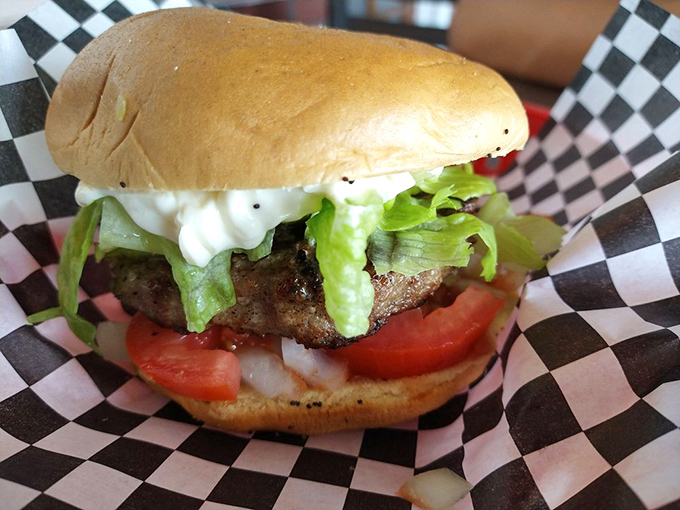 This burger isn't trying to be trendy or reinvent the wheel – it's just doing what a good burger should: making you happy without overthinking it.