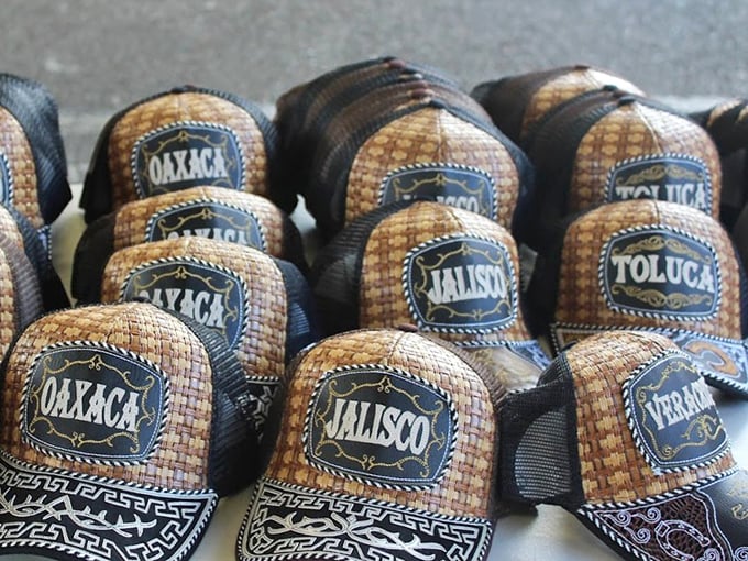 Mexican state pride on display. These woven trucker hats celebrate Oaxaca, Jalisco, and Toluca&mdash;bringing a touch of cultural connection to your weekend wardrobe.