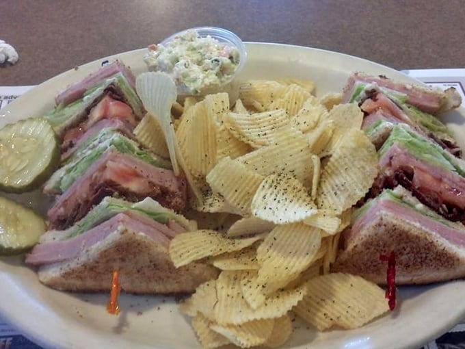 The club sandwich&mdash;that three-story monument to lunchtime excellence, with layers of meat and veggies held together by the toothpick of hope.