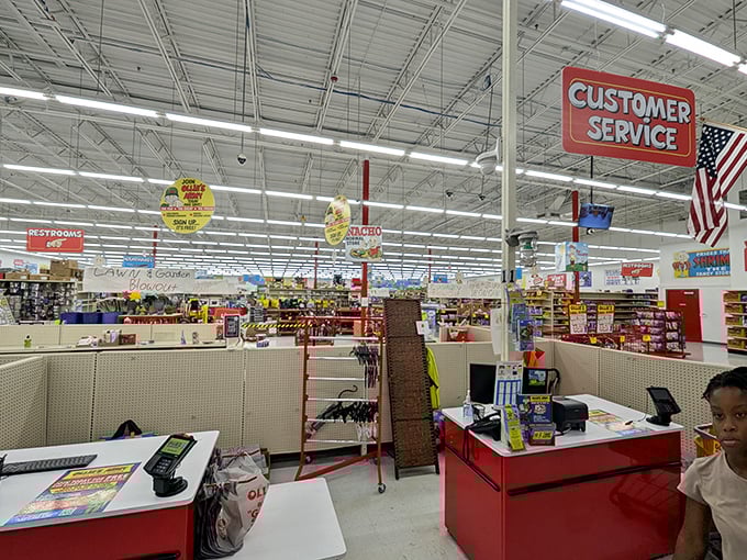 The customer service desk: your destination for assistance, returns, and confirming that yes, those deals really are that good.