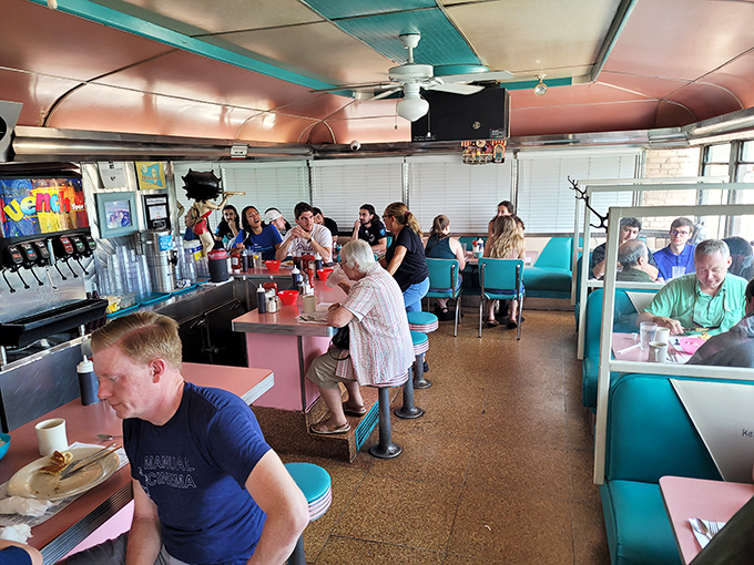 Where strangers become neighbors over coffee refills. Kelly's dining car isn't trying to be retro &ndash; it's authentically old-school because it actually is old-school.