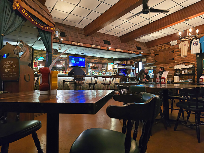 The dining room feels like it's been hosting Detroit's hungry masses forever. Every wooden table has stories to tell.