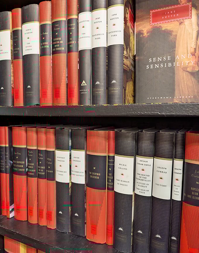 Jane Austen and Joseph Conrad rub elegant spines in this collection. The Everyman's Library editions&mdash;where classic literature dresses for a night out.