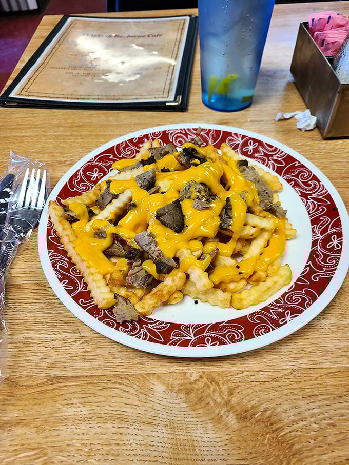 Brisket and cheese atop crispy fries&mdash;proof that sometimes the best ideas are the simplest ones. The ultimate "why didn't I think of that?" dish.
