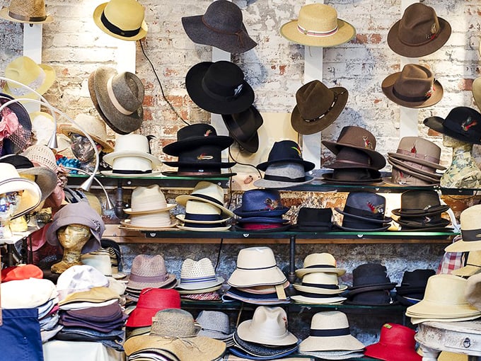 A hat collection that would make Indiana Jones weep with envy. Find your signature topper and never have a bad hair day again.