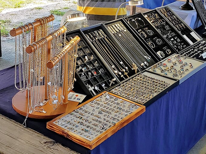 Treasure hunting made easy&mdash;this jewelry display offers instant gratification without the need for a metal detector or pirate map.